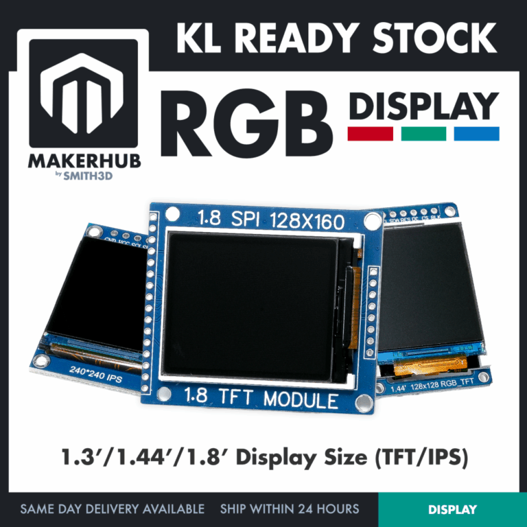 RGB Display Module OLED 1.3′ 1.44′ 1.8′ IIC I2C SPI Communication For ...