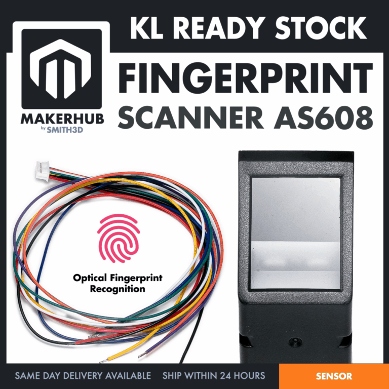 AS608 Fingerprint Scanner Module Optical Sensor Reader DIY Arduino Biometric Security Access ...